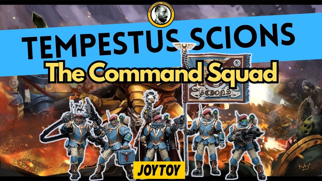 JOYTOY Tempestus Scions Command Squad #warhammer #40k #actionfigures # ...