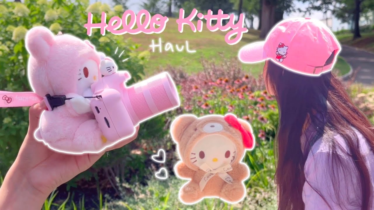 🌸HELLO KITTY🌸 TEMU Haul 💖 Camera, Shoes, Plushies, Hats *kawaii items ...