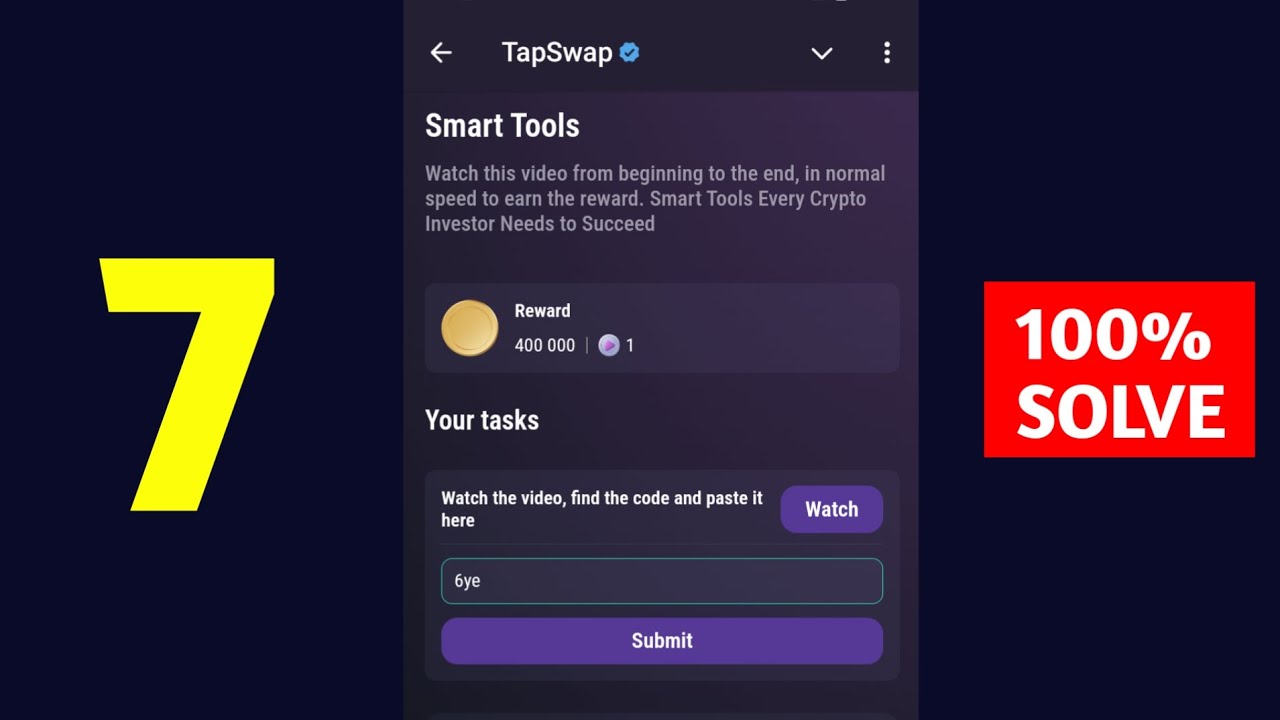 Smart Tools | Tapswap Code | Smart Tools Every Crypto Investor Needs to Succeed - YouTube