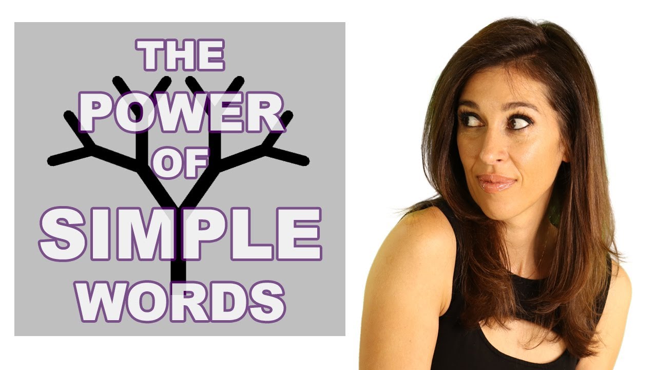 Speak English: the power of SIMPLE words - YouTube