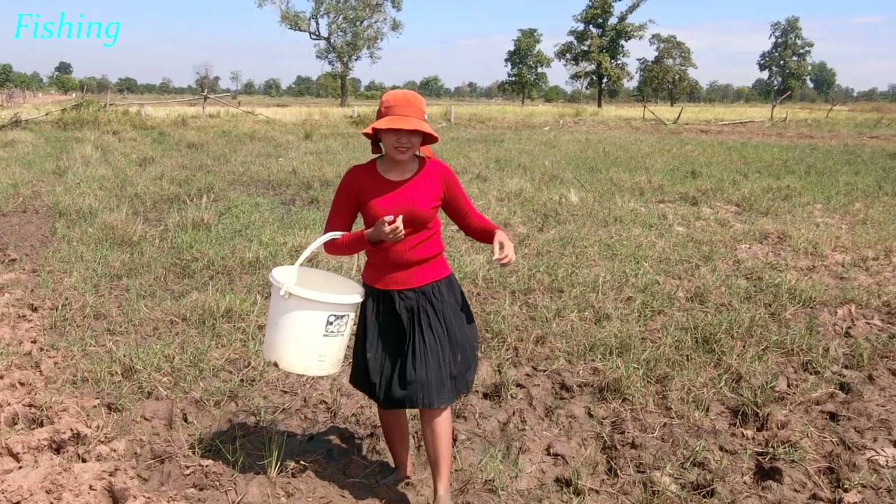 YaYa Fishing Under Mud - Amazing Catch Fish A Lot Of By Skill Hand ...