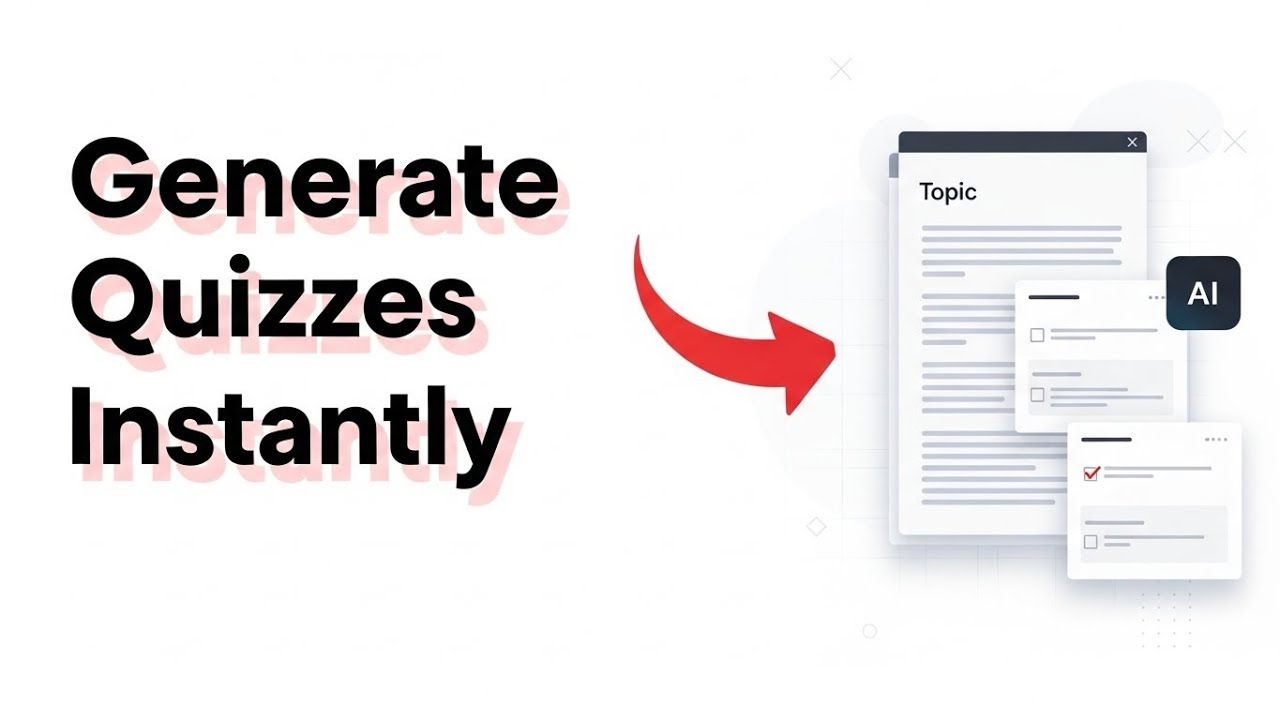 How to INSTANTLY Generate Quizzes from Any Topic or Document with ...