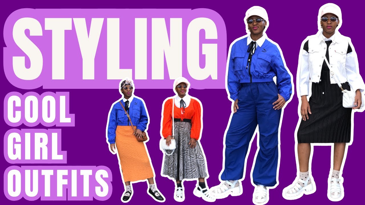 STYLING: cool girl outfits | Fashion photoshoot - YouTube