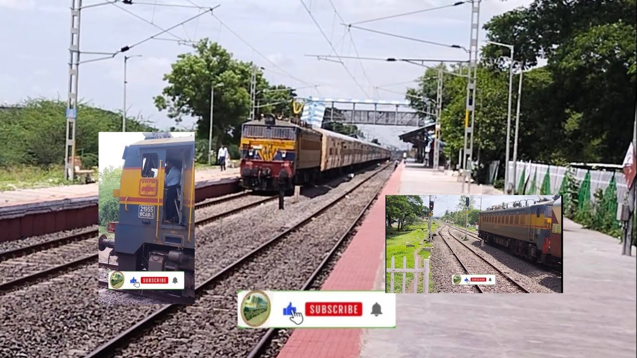 Loco pilot of 22155 Kop. SF exp. stops the train quick after departure ...