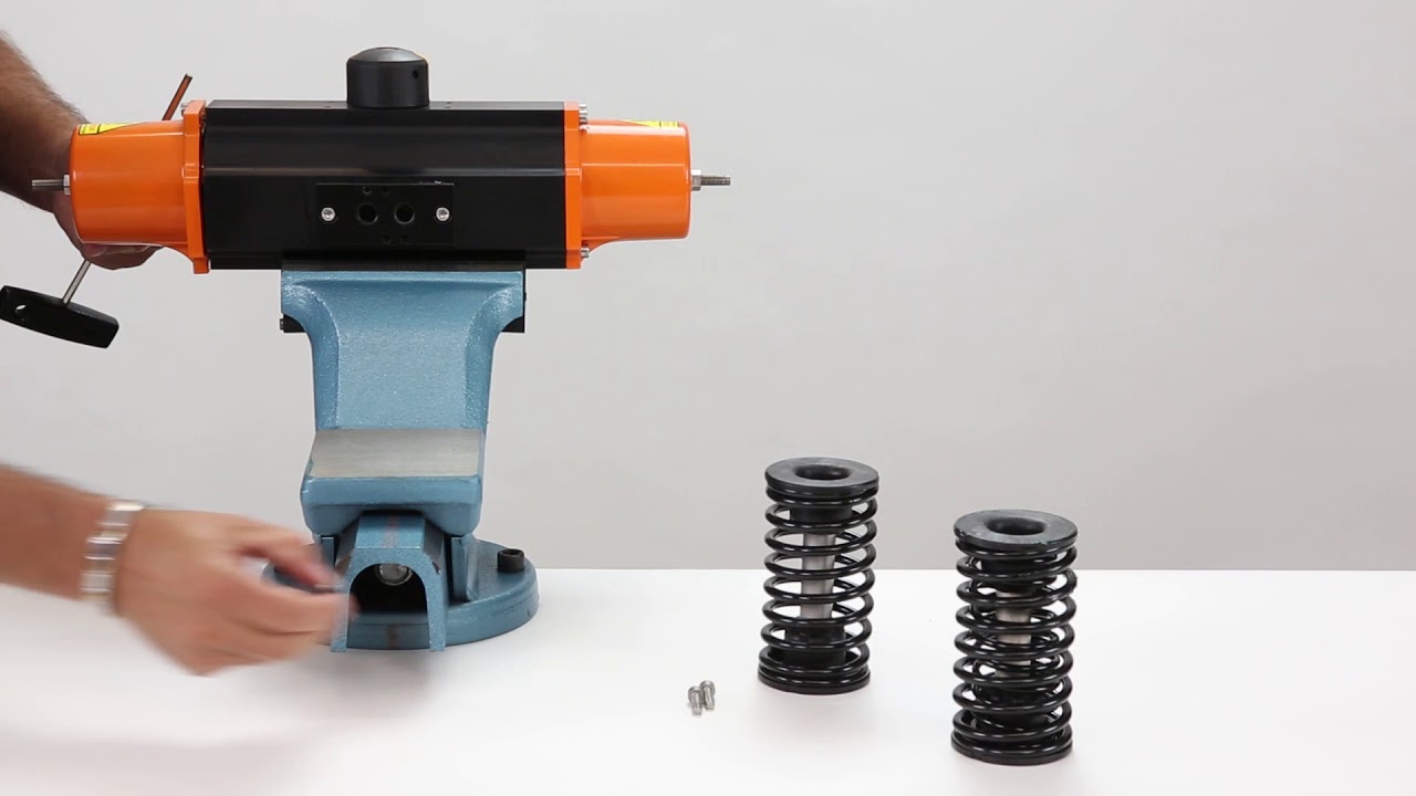 Replacement of the spring units for lower working pressure - YouTube