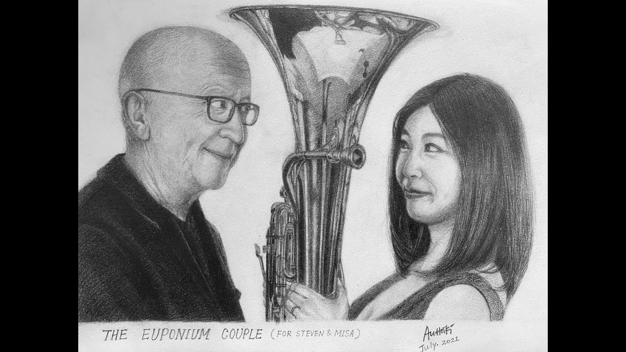 [ Love's Joy ] Jan Au draws Steven and Misa Mead / euphonium duo ...