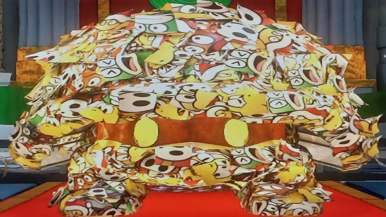 Paper Mario: The Origami King - Paper Mistake Buzzy Beetle Boss Fight ...