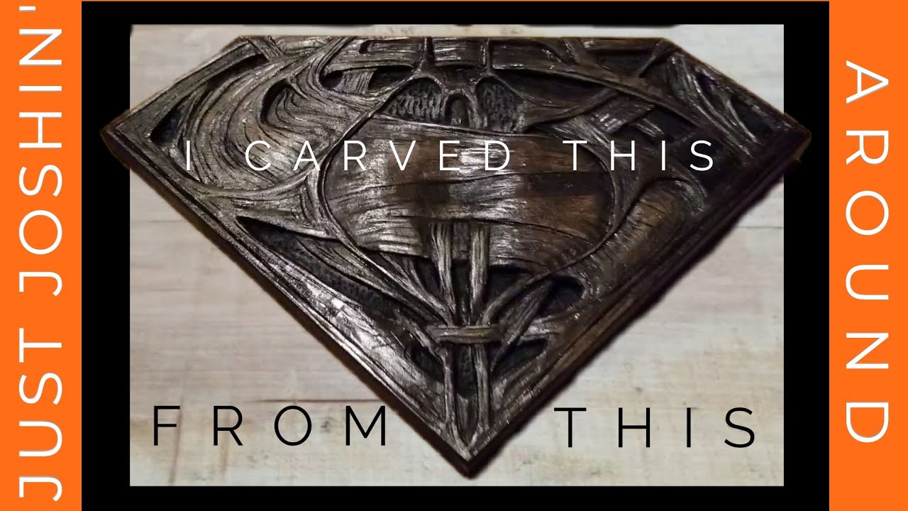 Superman - Man of Steel Plaque // Custom Collectible Wood Carving ...