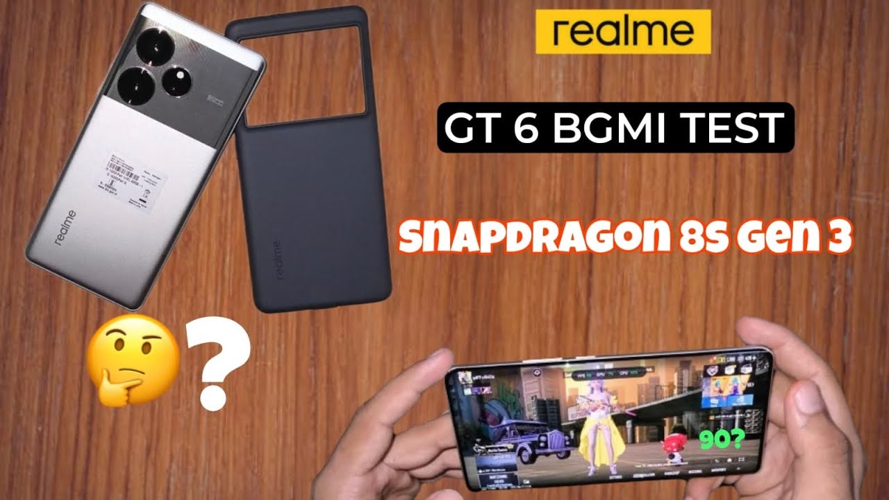 Realme GT 6 BGMI 90fps Test with FPS, Heating and Battery Test🔋 ...