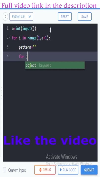 full pyramid 2 || coding practice 14 A || ccbp || Nxt wave || python problems in telugu ...