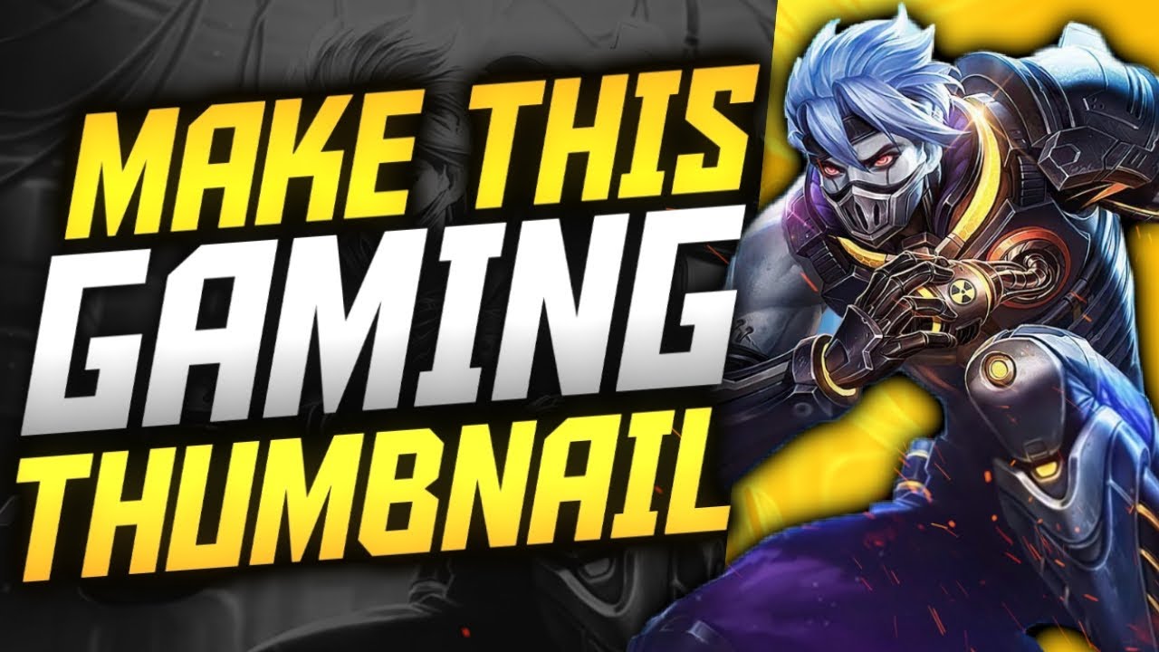 HOW TO MAKE MLBB GAMING THUMBNAIL USING - (PS TOUCH x PIXELLAB) - YouTube
