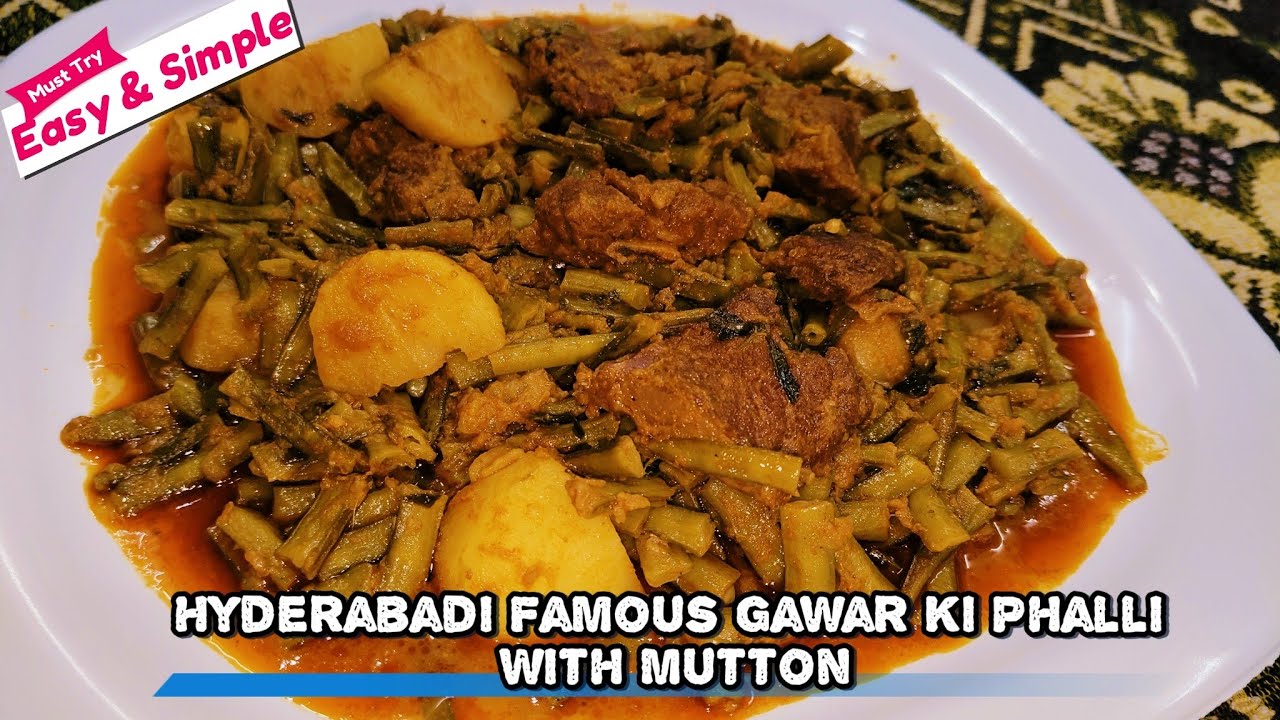 Hyderabadi Famous Gawar ki Phalli aur Gosht Recipe | Easy & Quick Gawar ...
