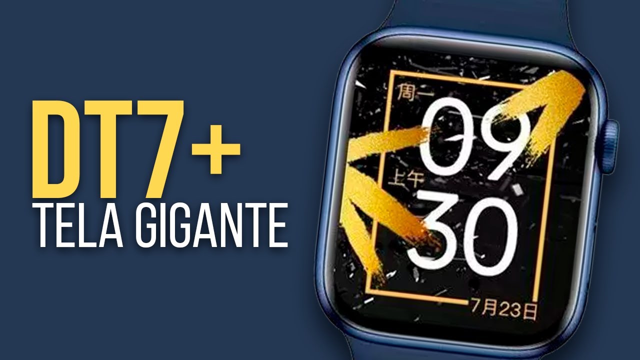 Lançamento Smartwatch DT7 PLUS com NFC FUNCIONAL e TELA 1.8! Mas já ...