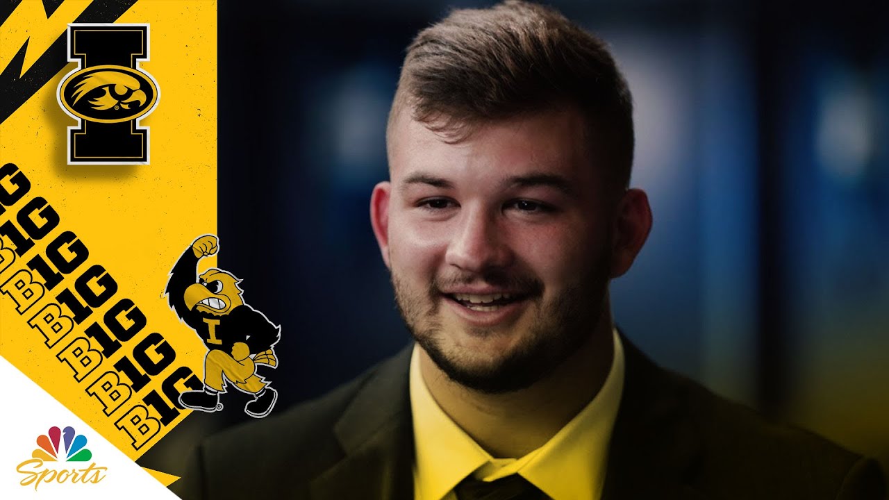 Iowa's Luke Lachey talks offensive changes; Hawkeyes' tight end ...