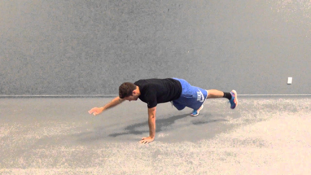 Plank Superman with Toe Touch - YouTube