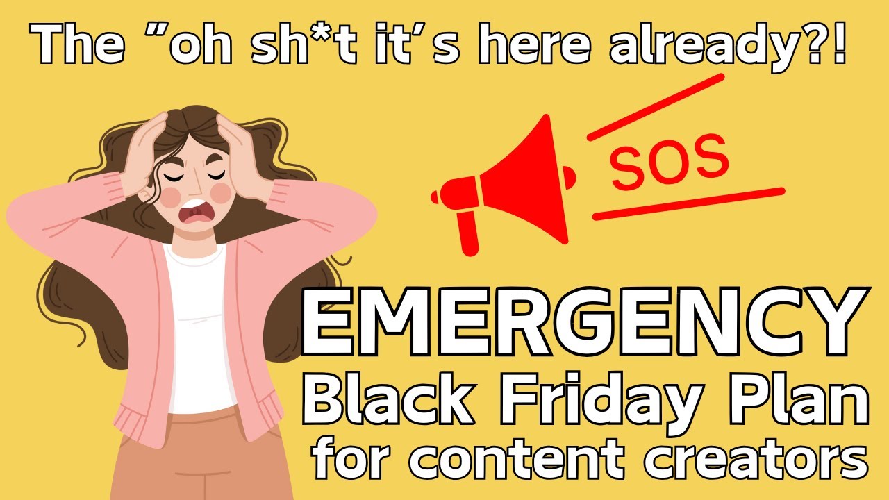 Black Friday PANIC MODE? Here's Your Emergency Launch Plan 🚑 - YouTube