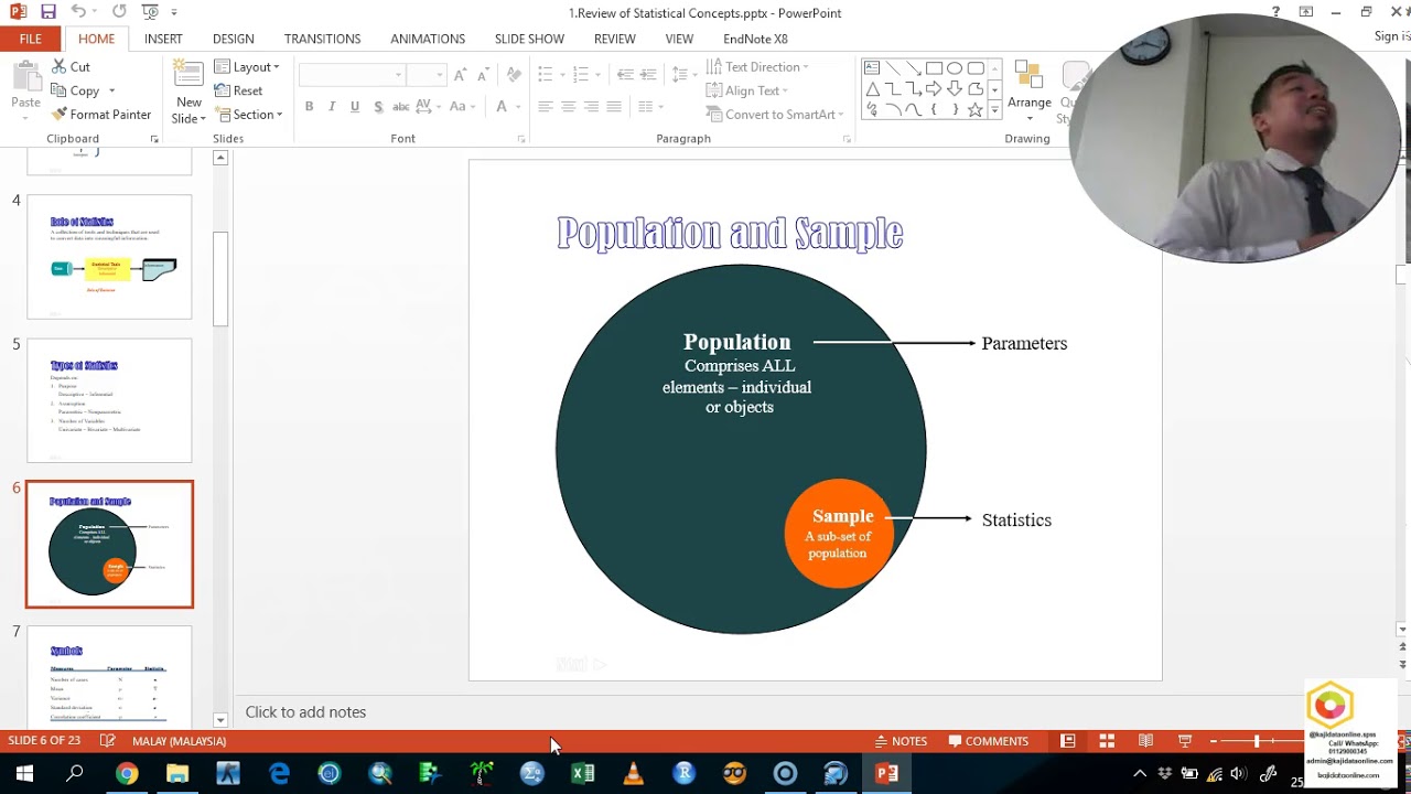 ADMW 1 Review statistical concept - YouTube