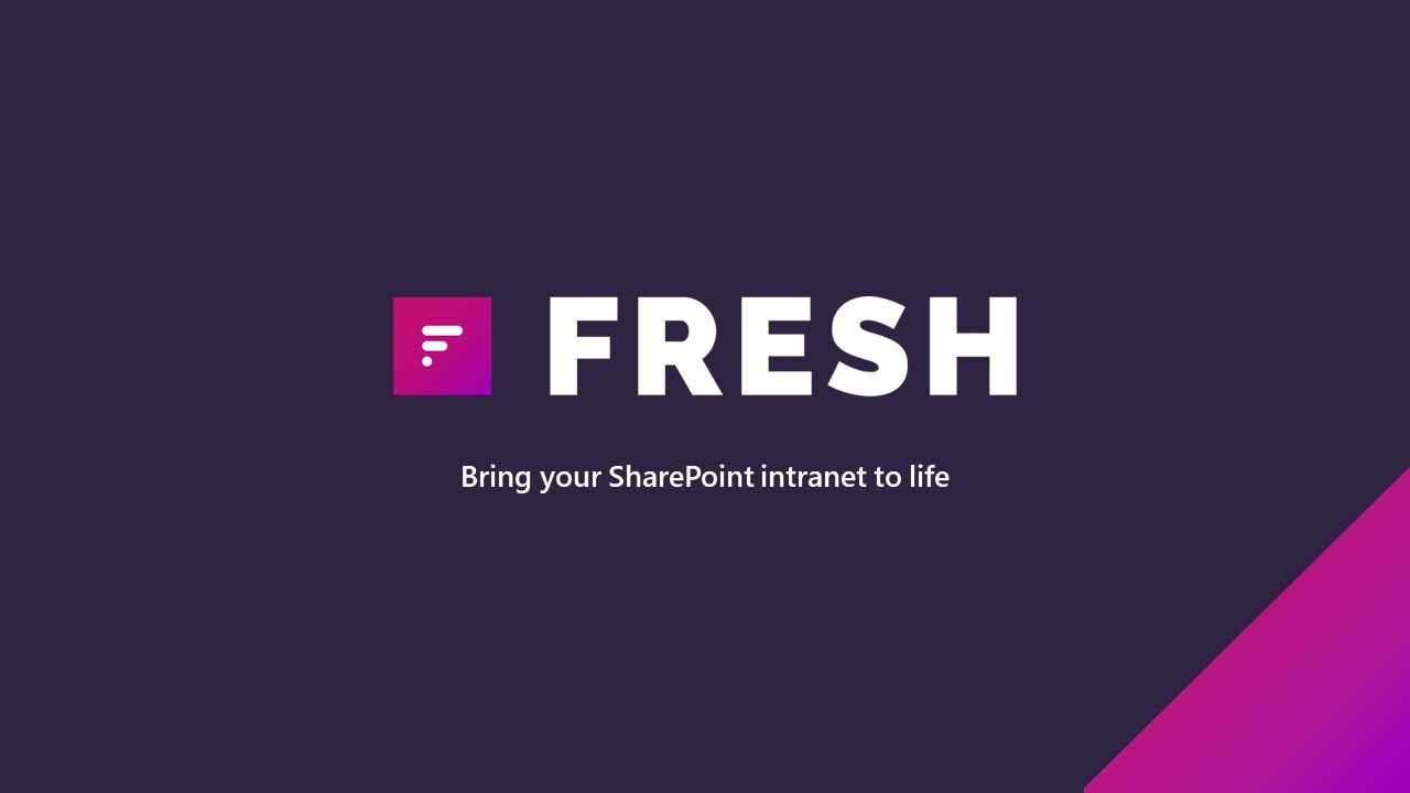 Fresh Intranet - Bring your SharePoint intranet to life - YouTube