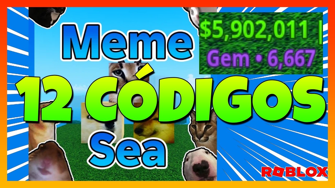 *12 CÓDIGOS* TODOS los CÓDIGOS activos de 😂 MEME SEA 😂 Update 4 🌊 ...