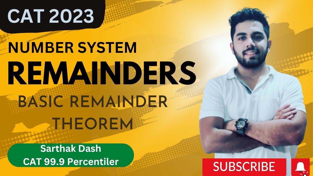 Remainders || Basic Remainder Theorem || CAT Preparation || CAT 2023 || Number System - YouTube