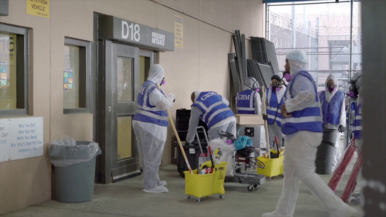 CRM Performs Deep Cleaning at the Fulton County Jail - YouTube