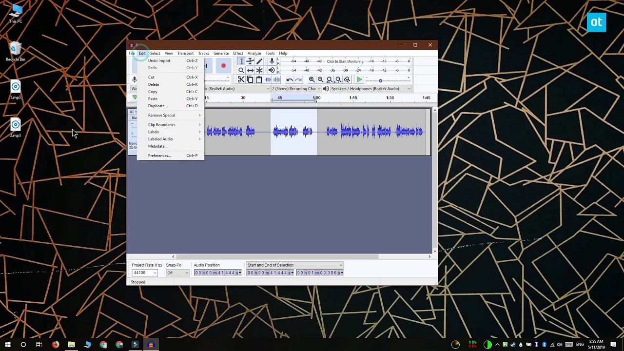 How to split MP3 files on Windows 10 - YouTube
