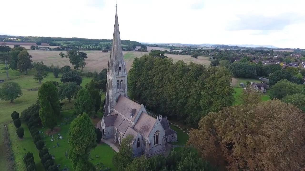 Highnam Church and Court by Drone - YouTube
