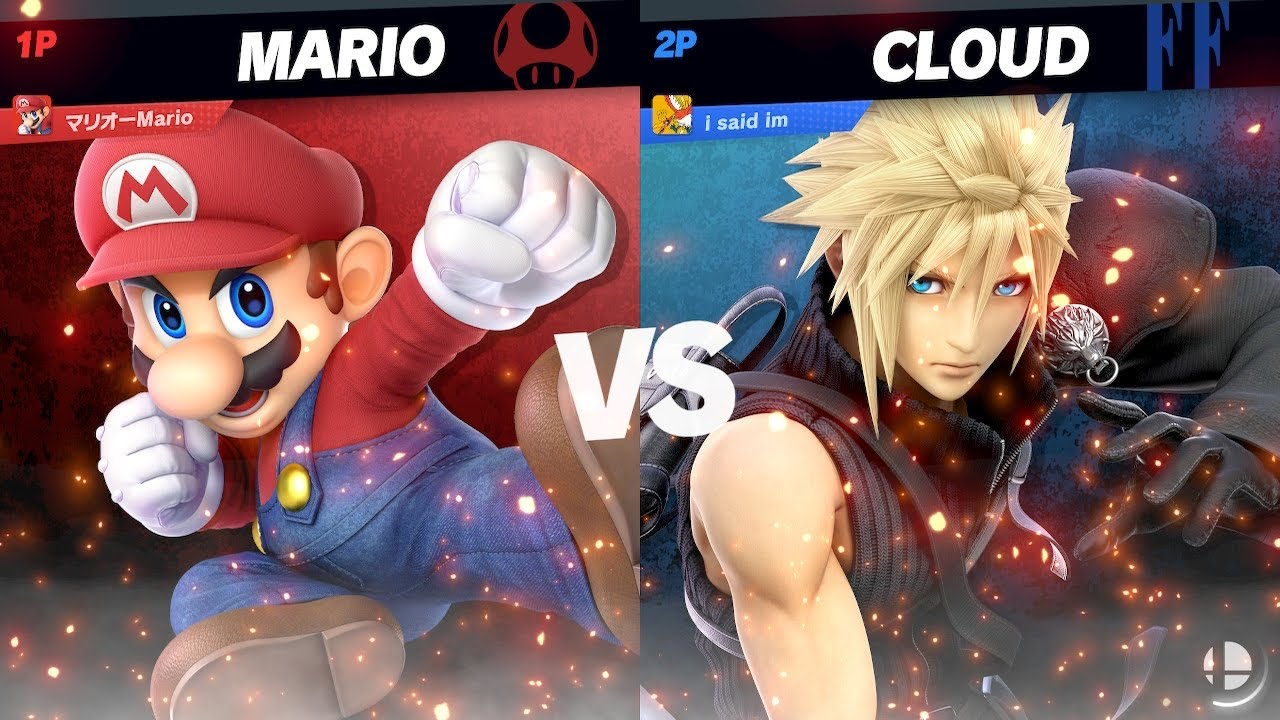Super Smash Bros Ultimate MarioRyu (Mario) Vs i said im (Cloud) - YouTube