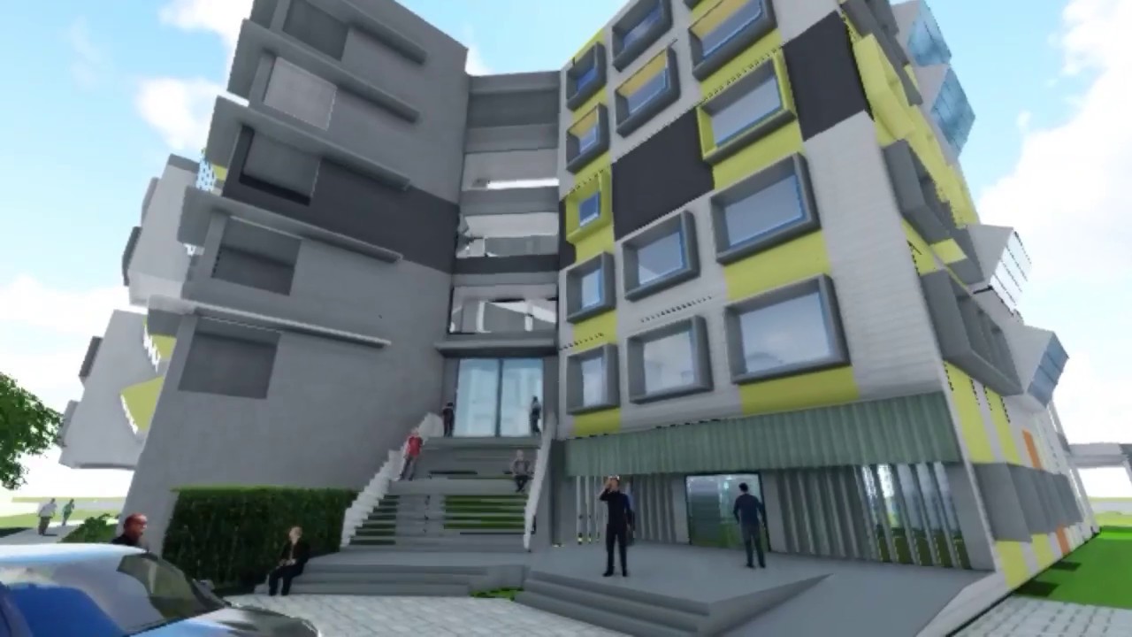 3D Architectural Walkthrough | Architecture College Design - YouTube