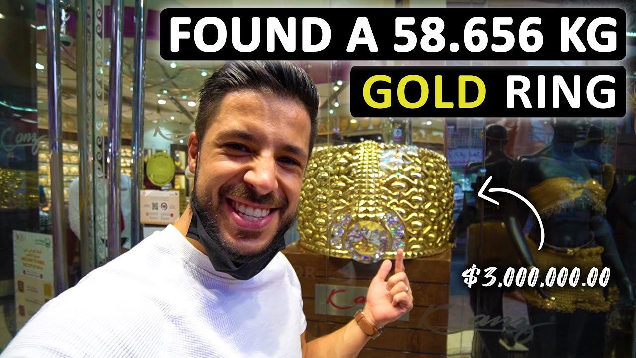 Found The World's Largest Ring /Gold Souk Dubai - YouTube