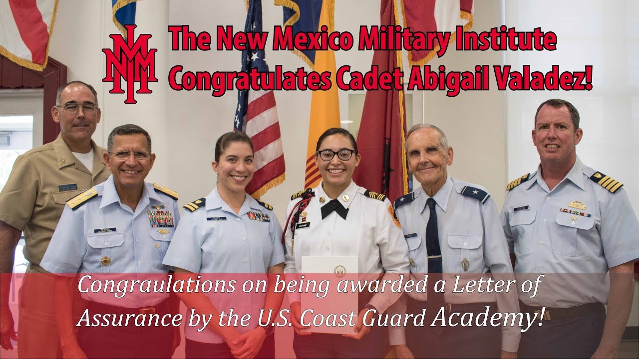 NMMI High School Cadet receives Coast Guard Academy Letter of Assurance ...