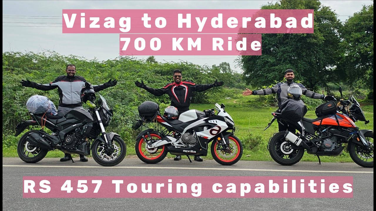 Day 6 - Vizag to Hyd | Navigation on Aprilia maps | RS 457 is a rocket ...