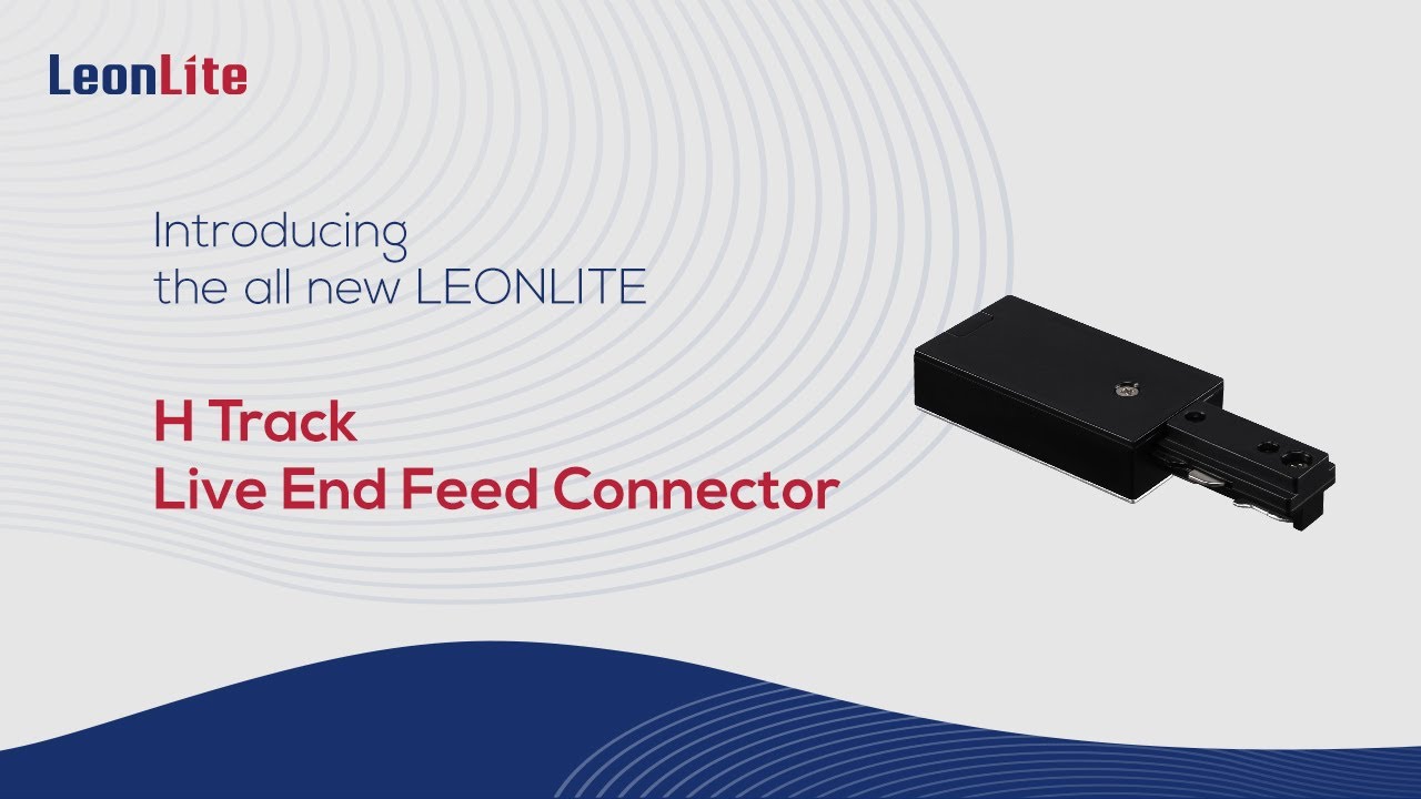H Track Live End Feed Connector - YouTube