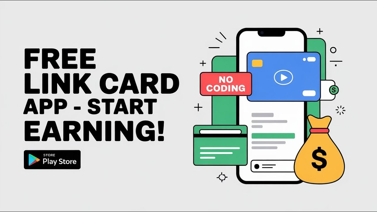 No Coding! Build Your Own FREE Link Card Web App | Start Earning from ...