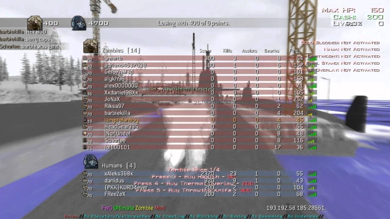 MW2 Modded Zombies Server on Sub Base W/lol100101 MW2 Zombies! (PC Mod ...