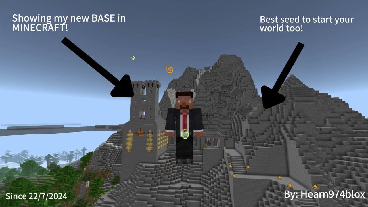 Showing my new BASE in MINECRAFT! - YouTube