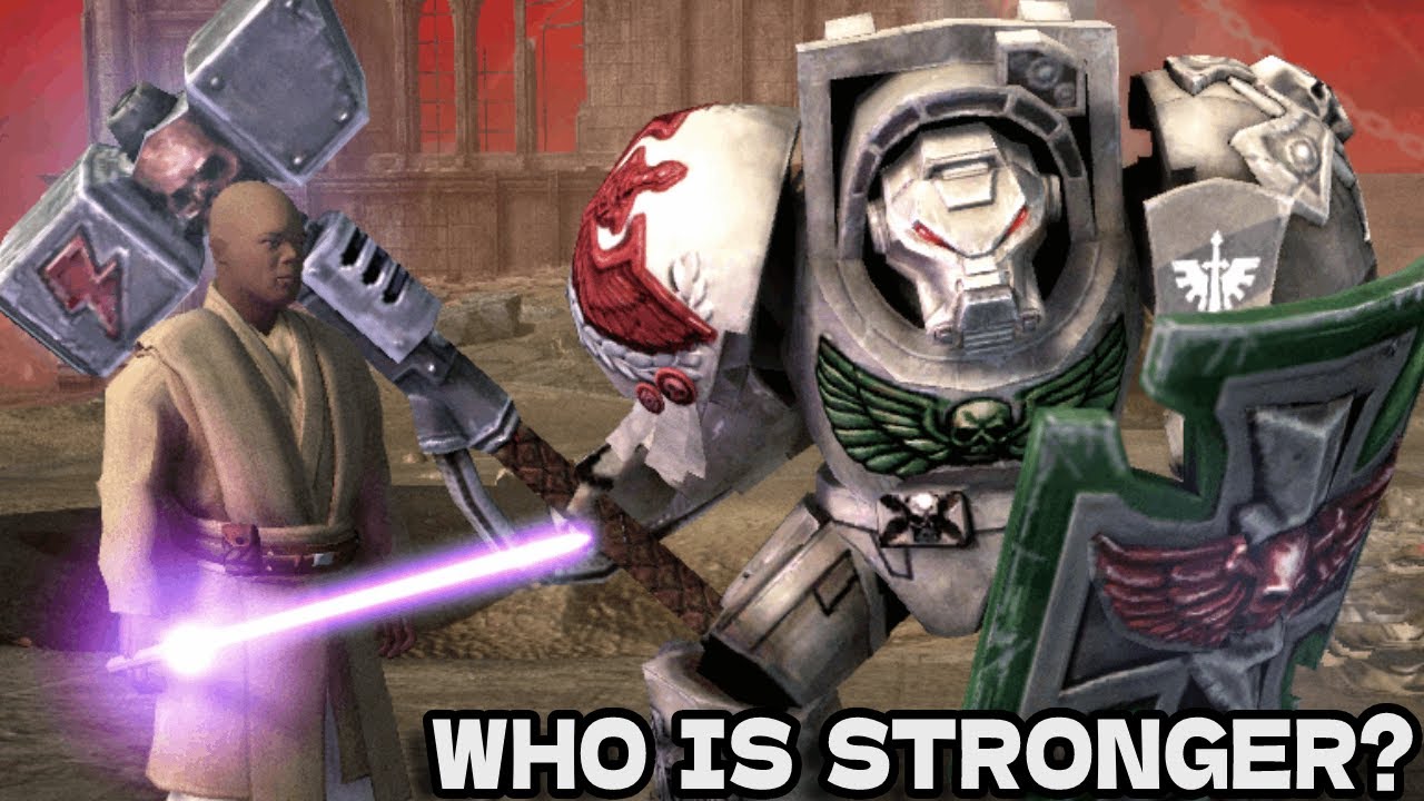 1 Terminator (Warhammer 40K) vs 4 Jedi (Star Wars) - Who will Survive ...
