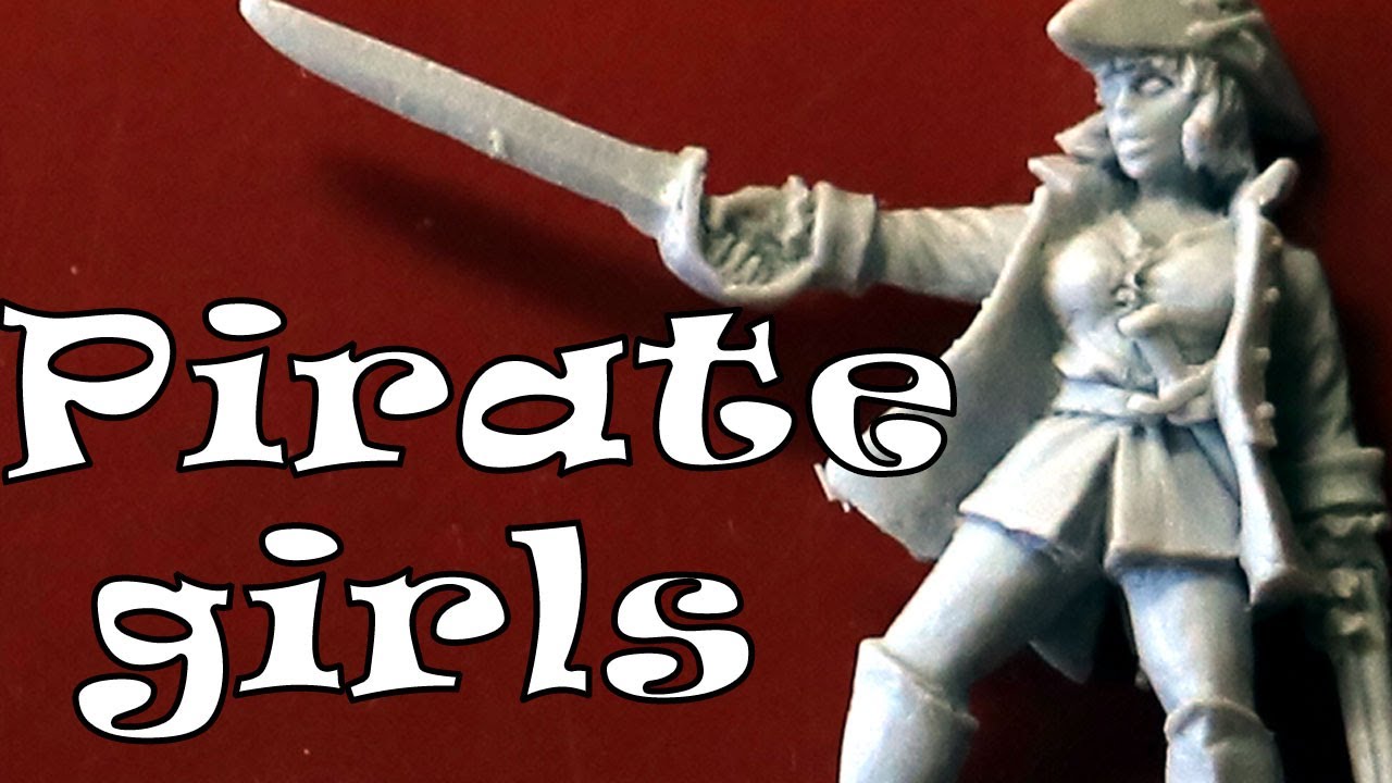Beautiful Female Pirate minis from Black Scorpion Miniatures (and some ...