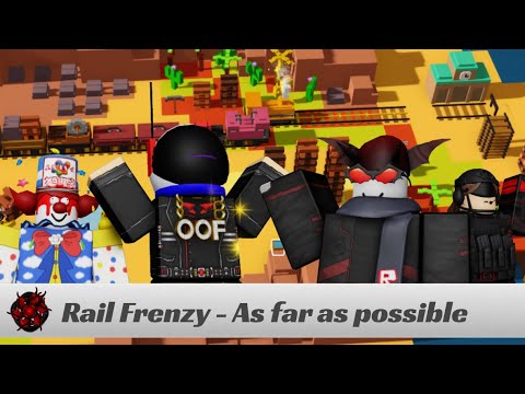 As far as possible in Rail Frenzy | Roblox - YouTube