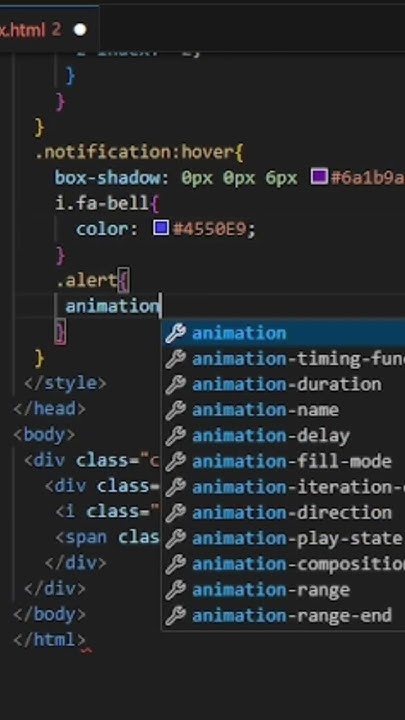 Notification Bell Html And Css Cssanimations Htmlcss Cssanimation Youtube