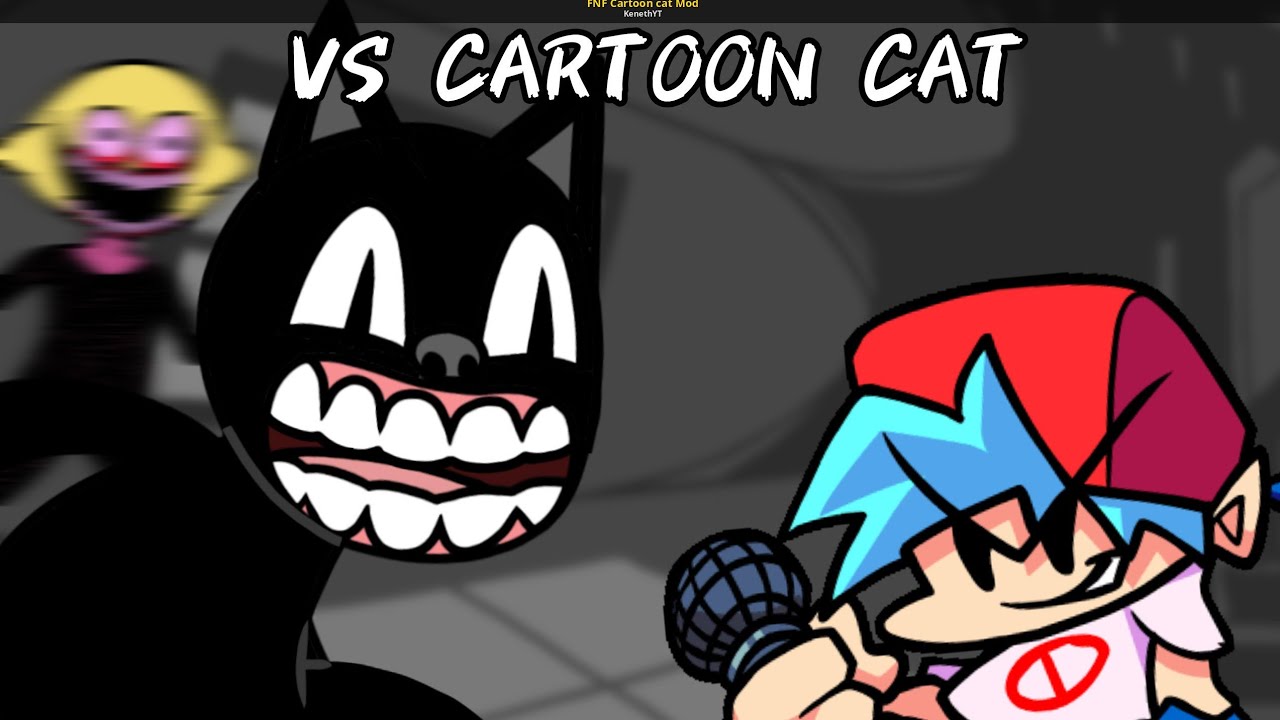 Friday night funkin cartoon cat mod - YouTube