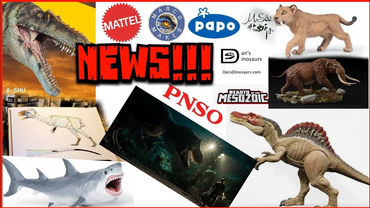 News!!! New Mattel Spinosaurus! Papo 2021 revealed! BOTM! Marco Makes ...