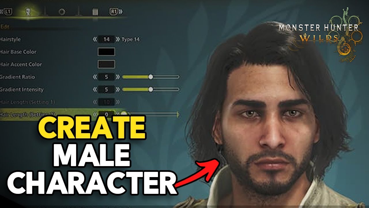 Monster Hunter Wilds Male Character (Creation Guide) - YouTube