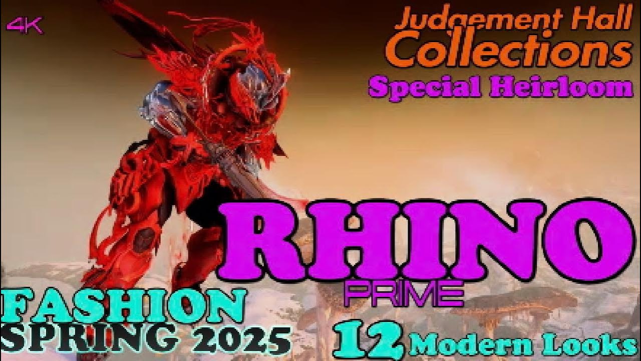 Rhino Heirloom Fashion frame Warframe Winter 2025 /24 Art-Fashion - YouTube