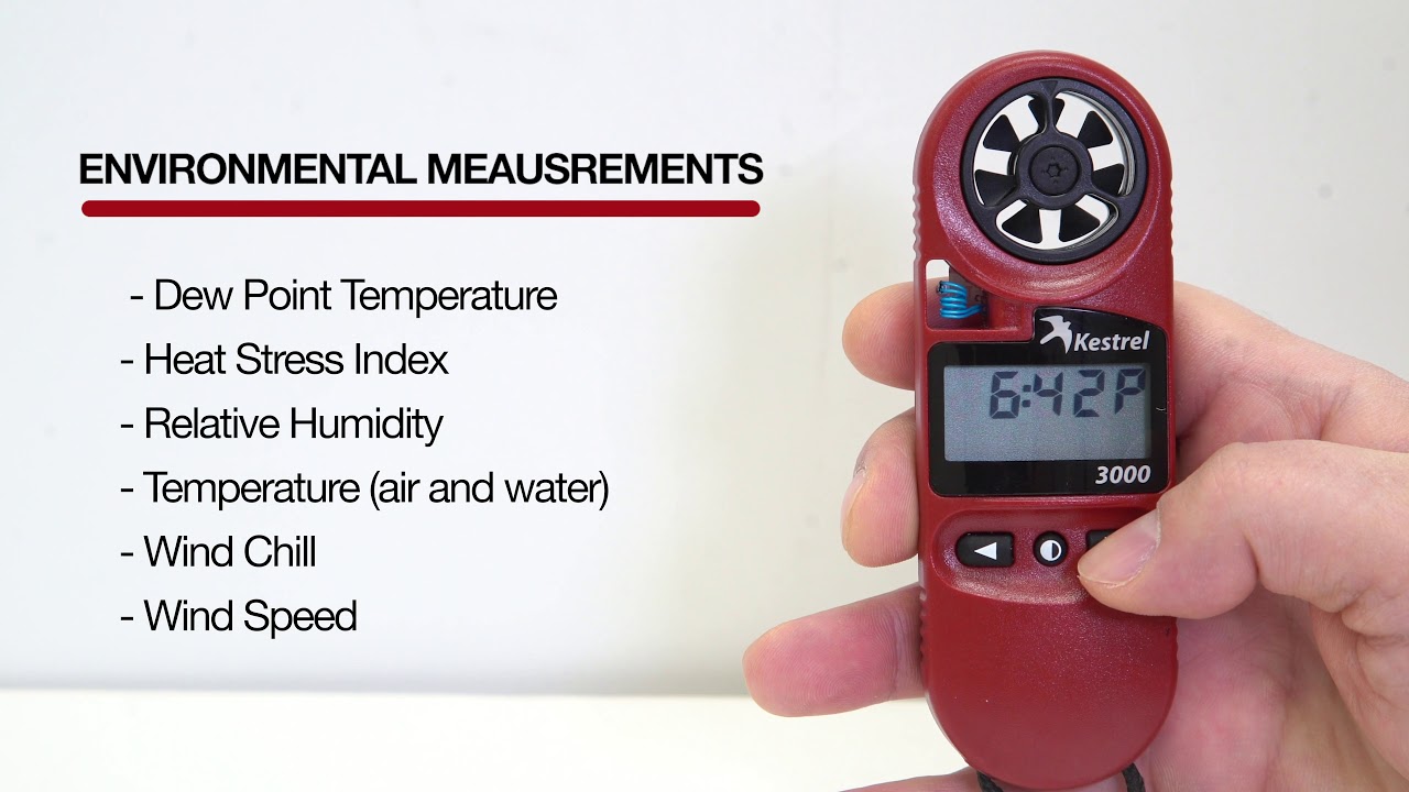 Kestrel 3000 Weather Meter | Introduction to the Kestrel 3000 - YouTube