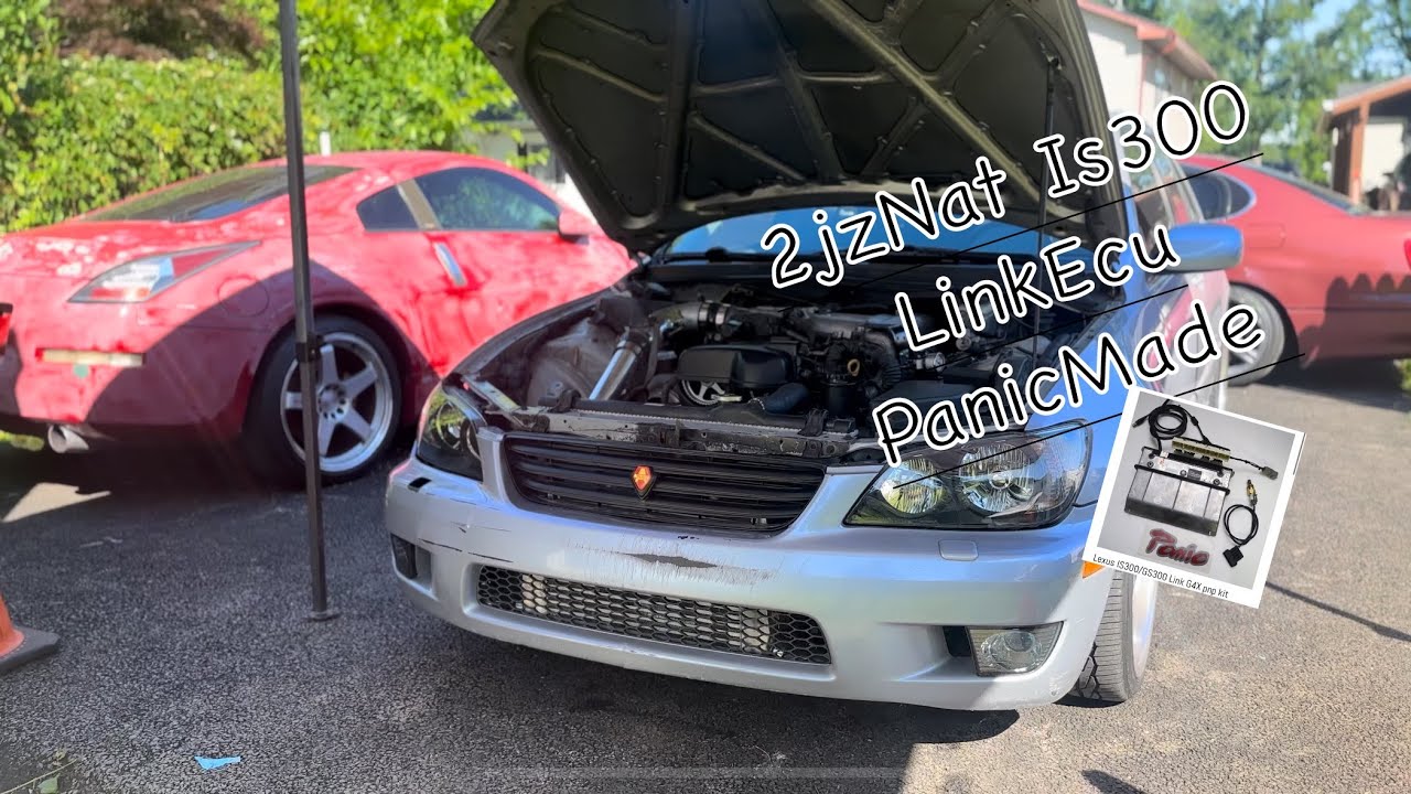Is300 link ecu with panic made jump harness install - YouTube