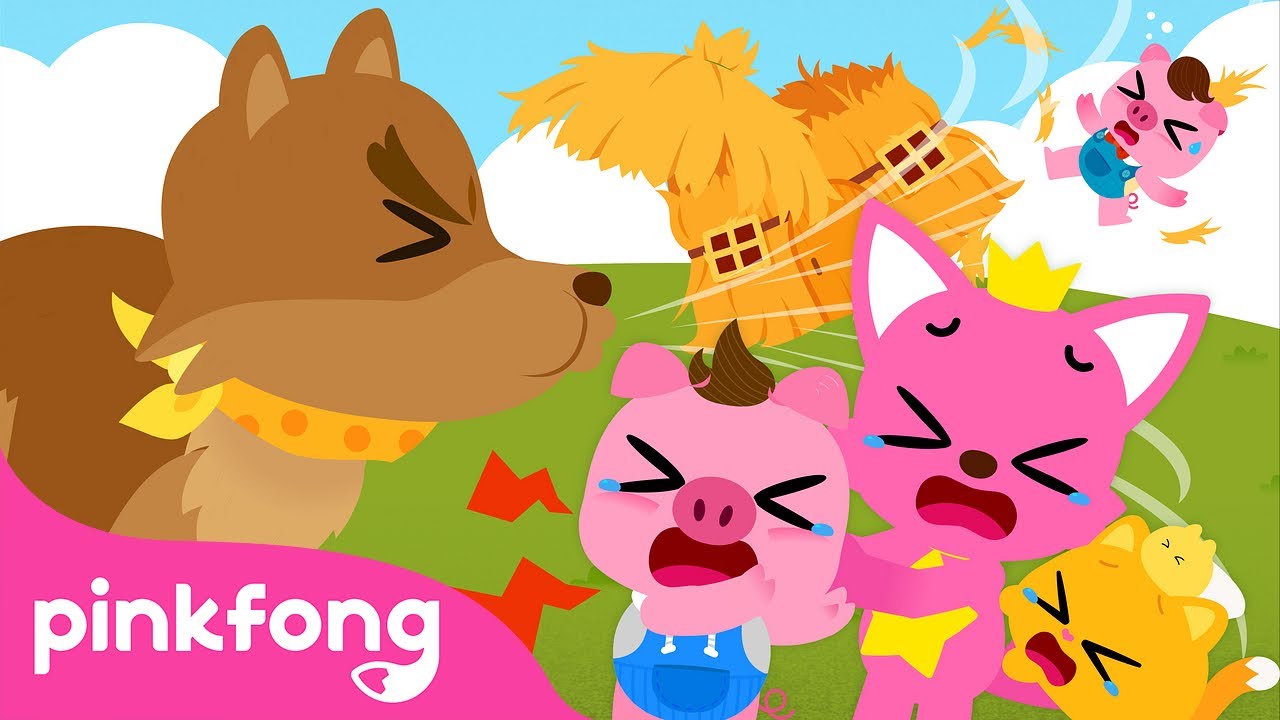 The Three Little Pigs | Mystical Fairy Tale | Spooky Cartoon | Pinkfong ...