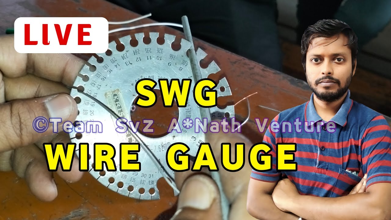 LIVE - SWG Wire Gauge | How To Measure Size Of Wire By Standard Wire ...