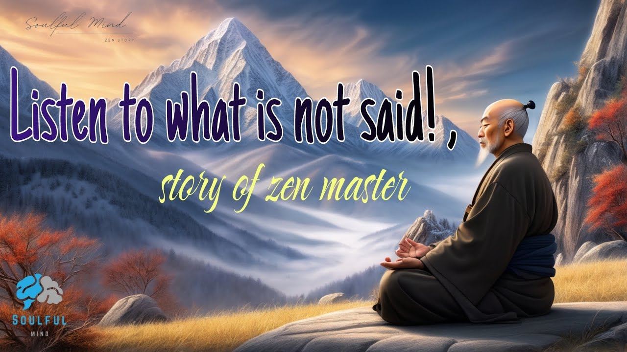 Listen to what is not said! | Story of zen master | Soulful Mind - YouTube