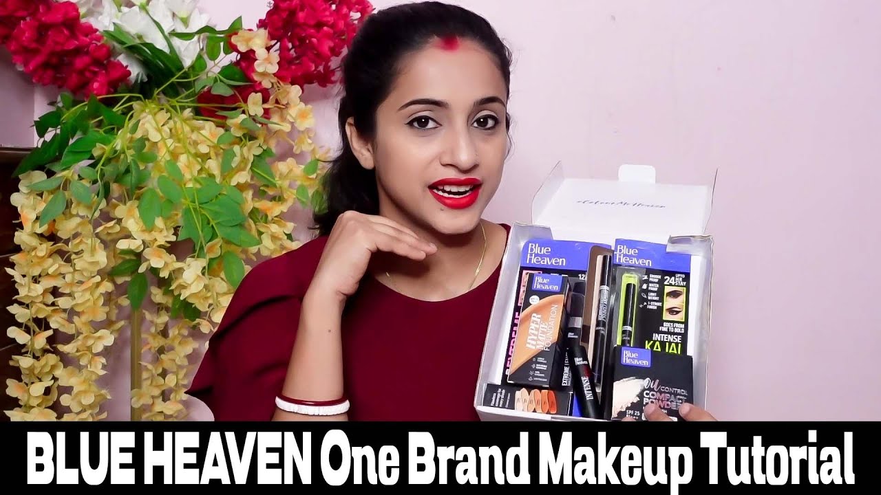 BLUE HEAVEN One Brand Makeup Tutorial | Before And After transformation ...